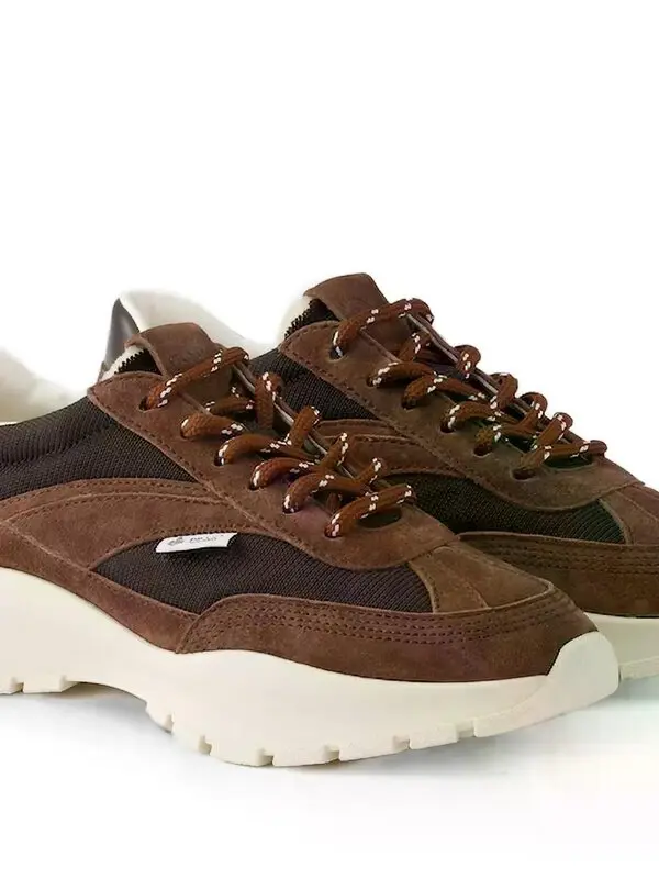 Prada Panelled Lace-up Sneakers
