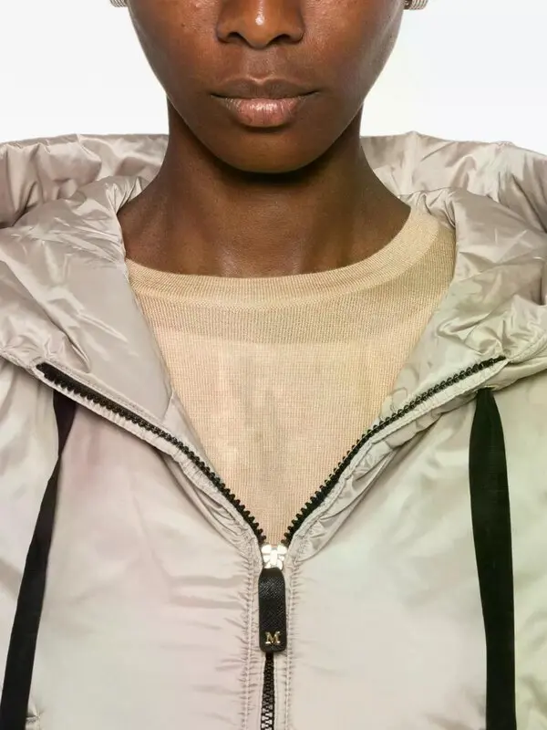 Max Mara Hooded Gilet - Brown