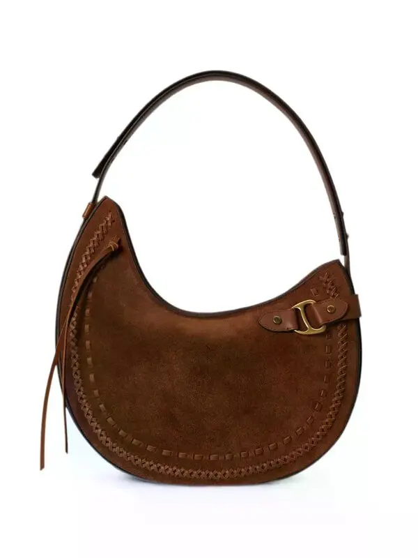 Ralph Lauren Large Whipstitched Tasha Shoulder Bag - Brown