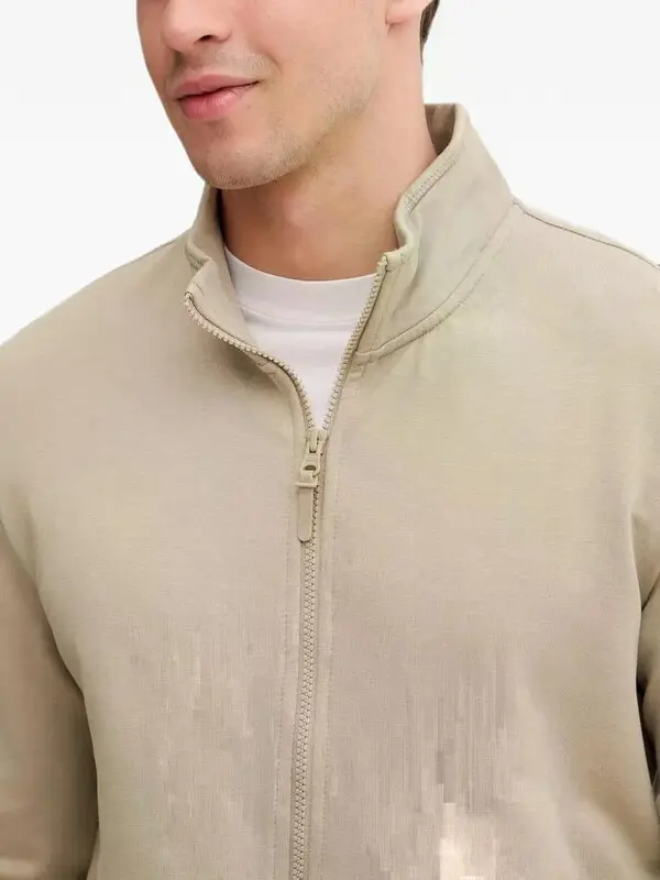 Guess Zip-up Panelled Sweater