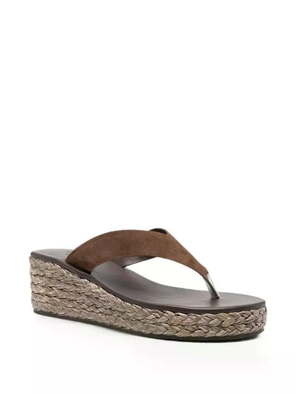 ANCIENT GREEK SANDALS Charys Wedge Thong Sandals