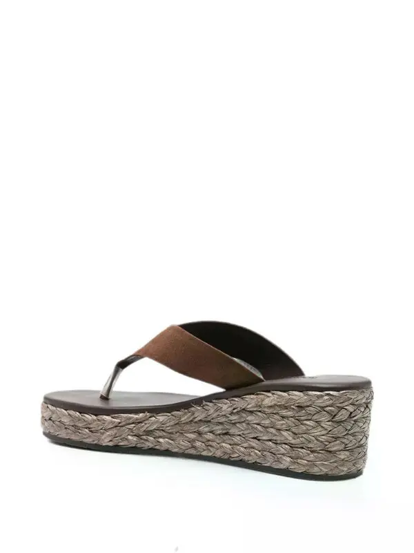 ANCIENT GREEK SANDALS Charys Wedge Thong Sandals