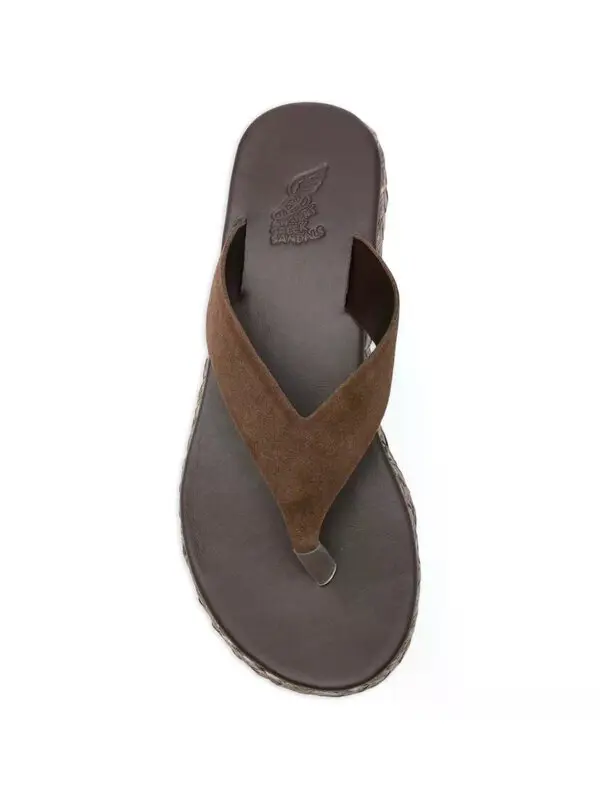 ANCIENT GREEK SANDALS Charys Wedge Thong Sandals