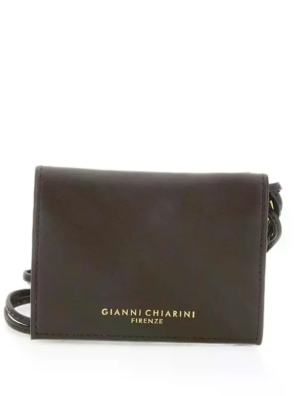 GIANNI CHIARINI Leather Bi-fold Wallet - Brown
