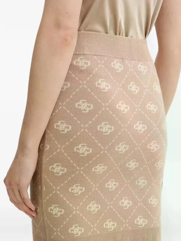 Guess Monogram Knit Mini Skirt