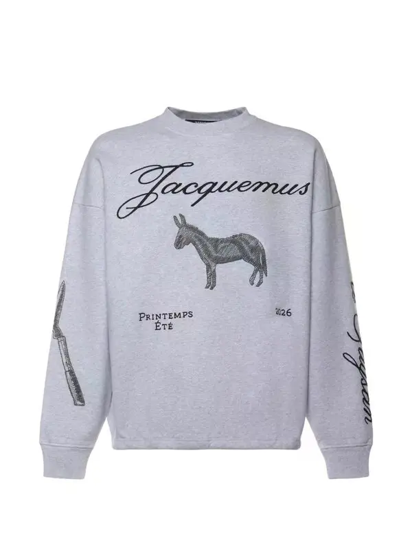 Jacquemus Donkey Motif Crew Neck Sweater