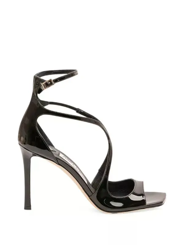 JIMMY CHOO Azia Patent-finish Sandals