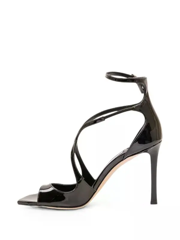 JIMMY CHOO Azia Patent-finish Sandals