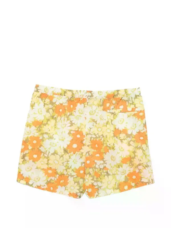 Valentino Garavani Floral Print Swimming Shorts - White