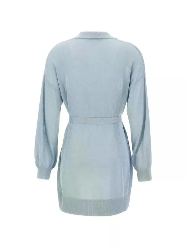 KANGRA Belted Lurex Cardigan-coat