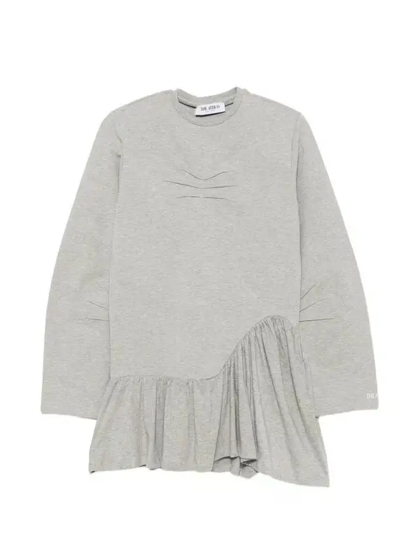 Attico Pleated Jersey Mini Dress