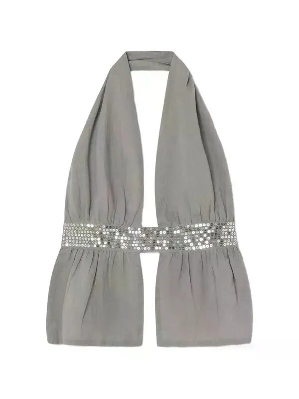 Gimaguas Sequin-embellished Halterneck Top