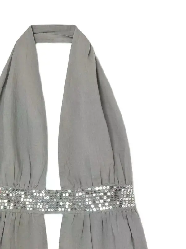 Gimaguas Sequin-embellished Halterneck Top