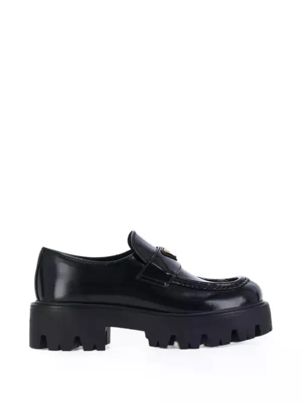 Prada Logo Plaque Chunky Sole Loafers