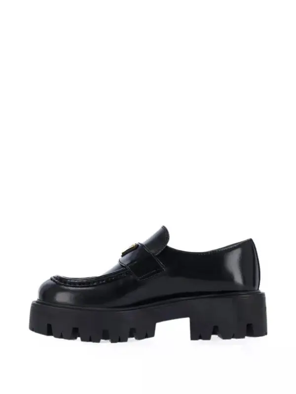 Prada Logo Plaque Chunky Sole Loafers