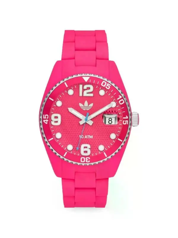 Adidas Round Face Quartz Watch - Pink