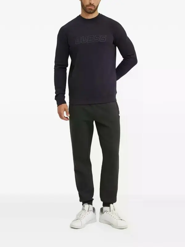 Guess Logo-embossed Raglan-sleeve Sweater