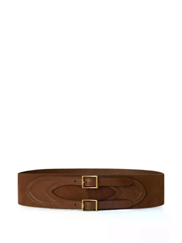 Ralph Lauren Suede Double-buckle Belt - Brown