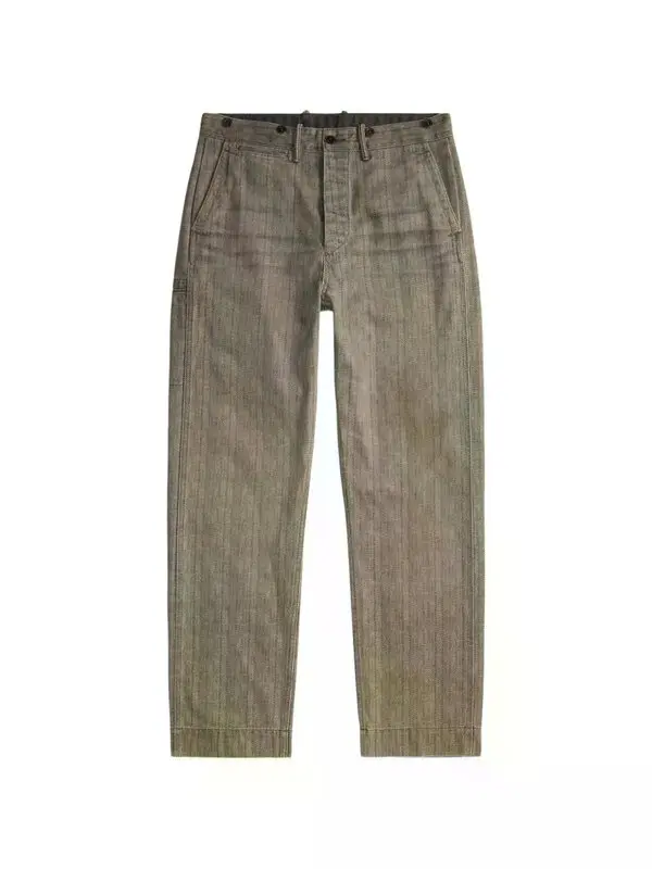 Ralph Lauren Herringbone Cotton Trousers