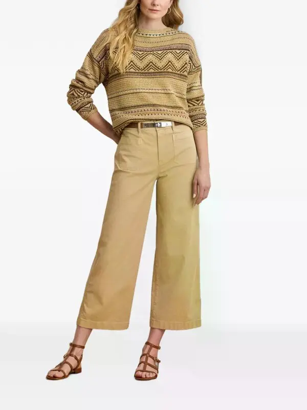 Ralph Lauren Stretch Chino Wide-leg Cropped Trousers
