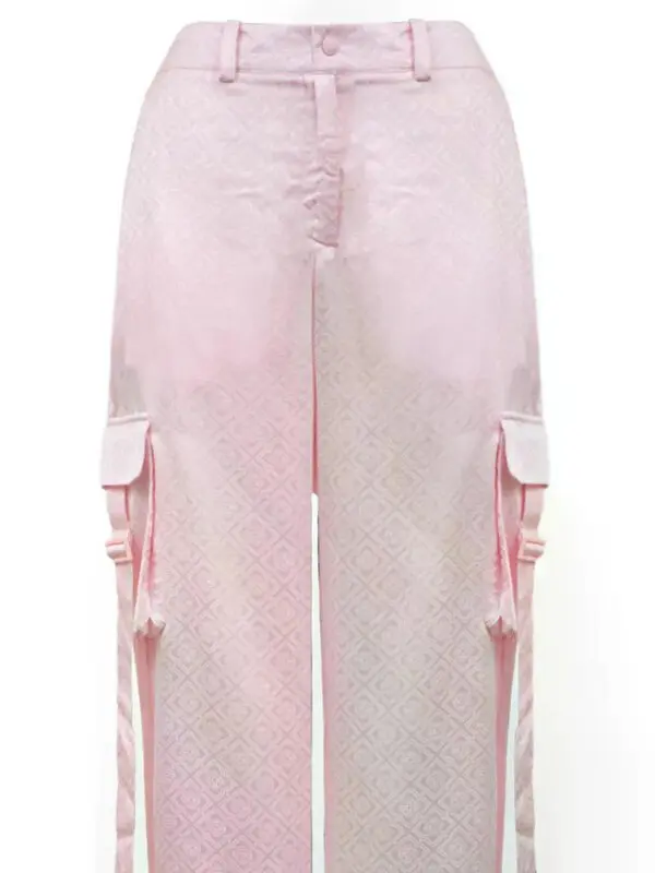 Casablanca Jacquard Pattern Cargo Pants