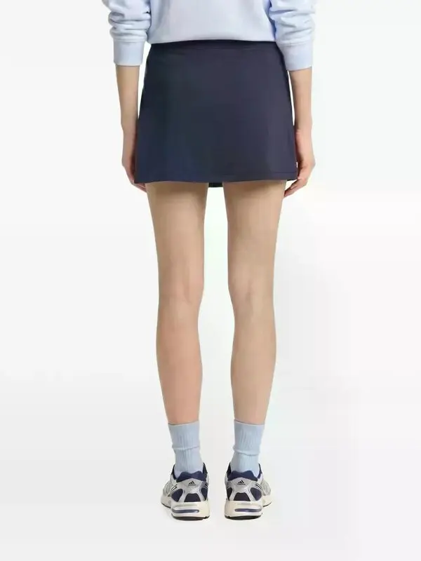 SPORTY & RICH Logo Print Side Stripe Skirt