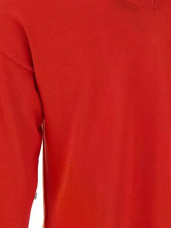 KANGRA Side-slit V-neck Sweater