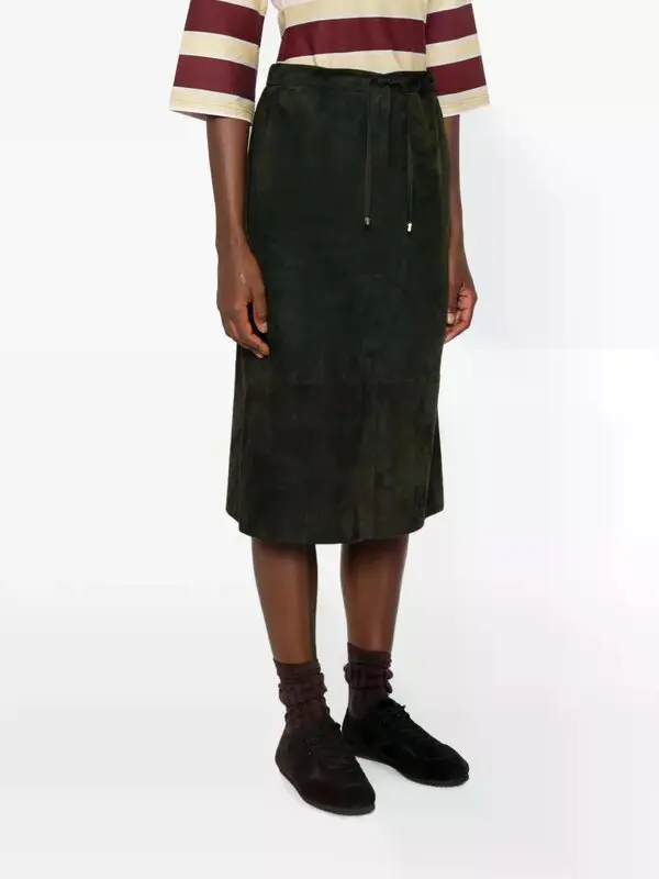Max Mara Suede Midi Skirt