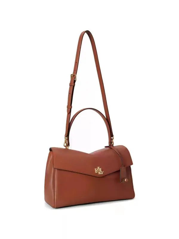 Ralph Lauren Medium Farrah Satchel Bag - Brown