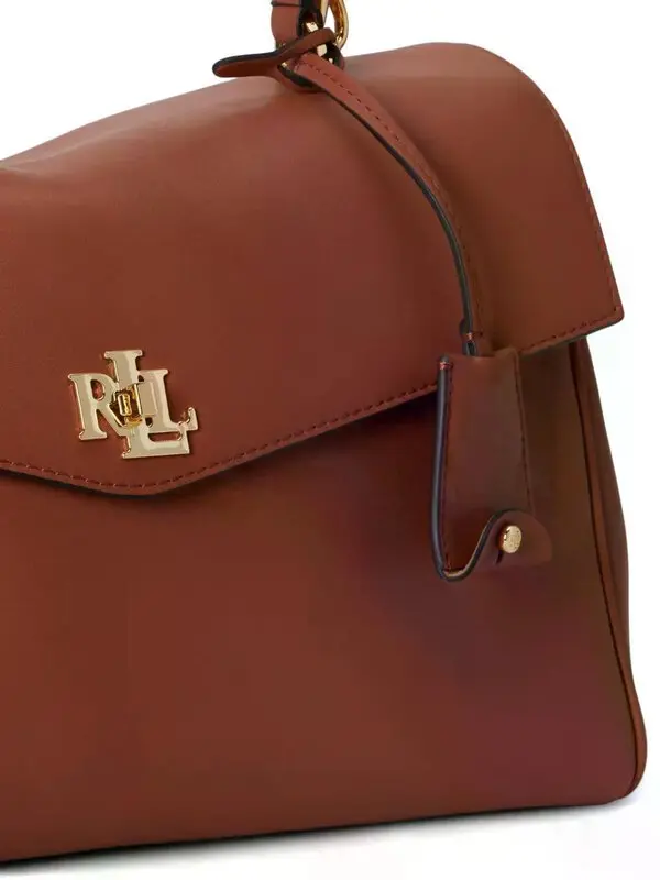 Ralph Lauren Medium Farrah Satchel Bag - Brown