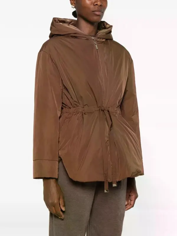 Max Mara Hooded Drawstring Coat
