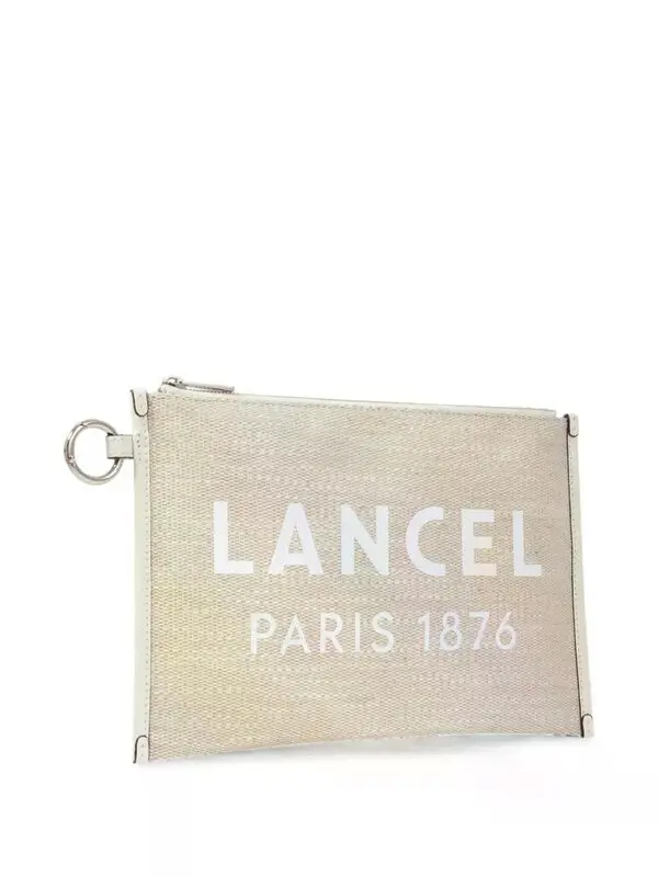 LANCEL Logo Print Pouch