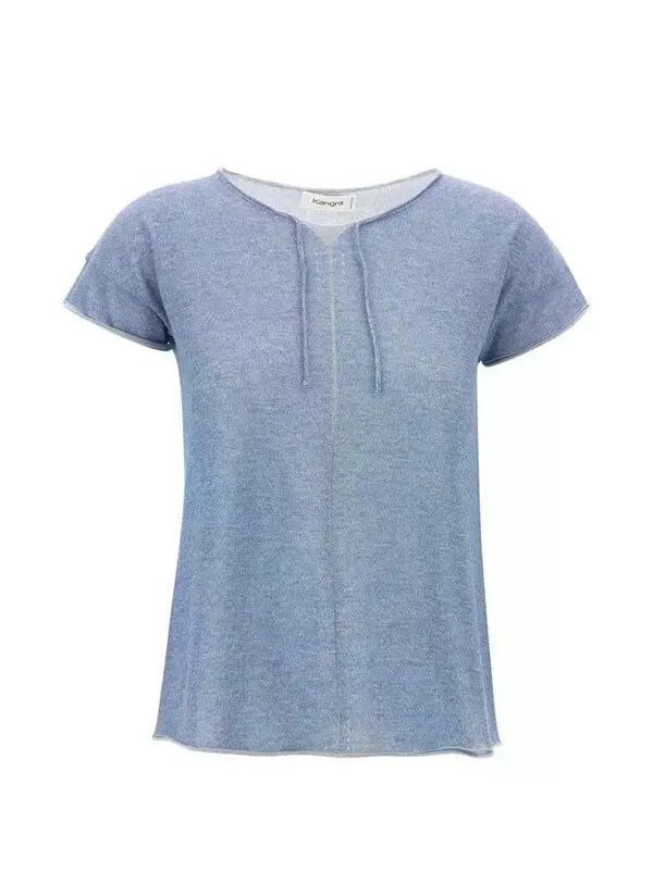 KANGRA Openwork Drawstring Sweater