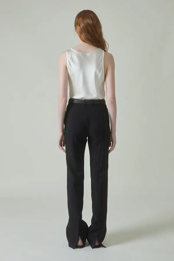 HEIRLOME Adau Silk Satin Tank Top - Ivory