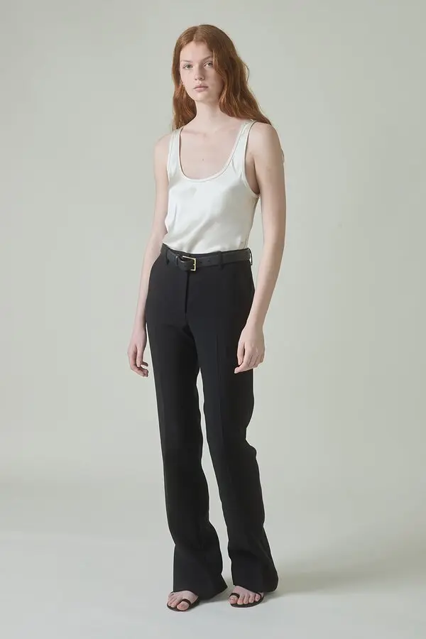 HEIRLOME Adau Silk Satin Tank Top - Ivory