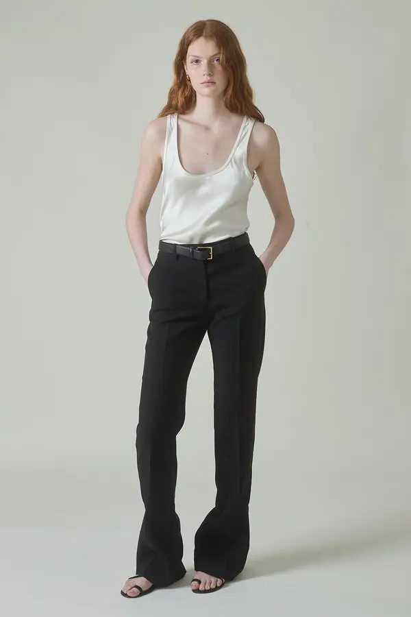 HEIRLOME Adau Silk Satin Tank Top - Ivory