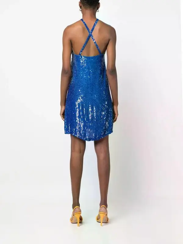 P.a.r.o.s.h Embellished Halterneck Mini Dress