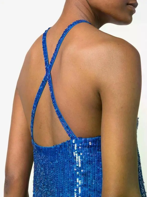P.a.r.o.s.h Embellished Halterneck Mini Dress