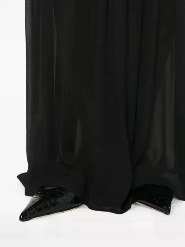 Hunza G Square-neck Spaghetti Strap Maxi Dress