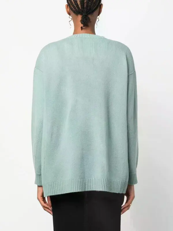 Max Mara Wool-cashmere Blend Jumper With Appliqué Detailing