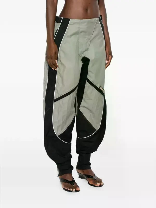 Attico Paneled Logo Patch Trousers