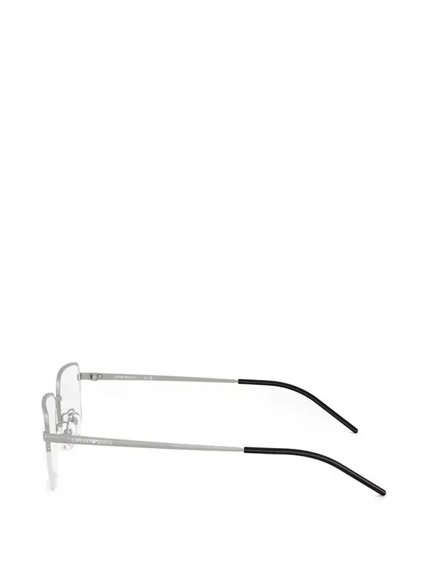 Emporio Armani Matte Rectangle Eyeglasses