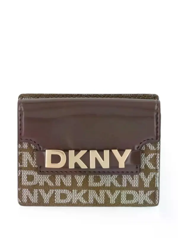 Dkny Logo-print Cardholder - Brown