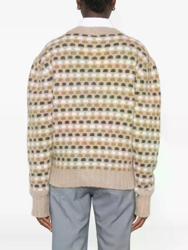 Marni Geometric Pattern V-neck Cardigan