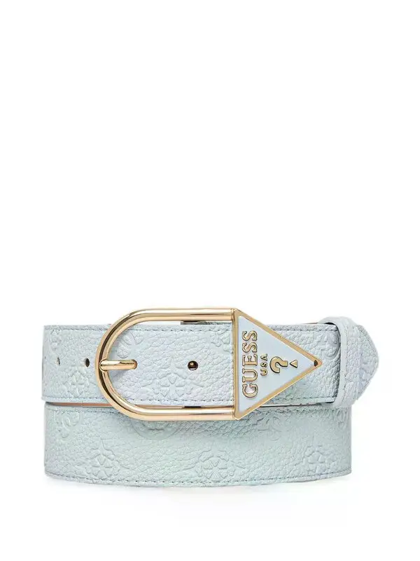 Guess Logo-embossed Buckle Fastening Belt - Blue