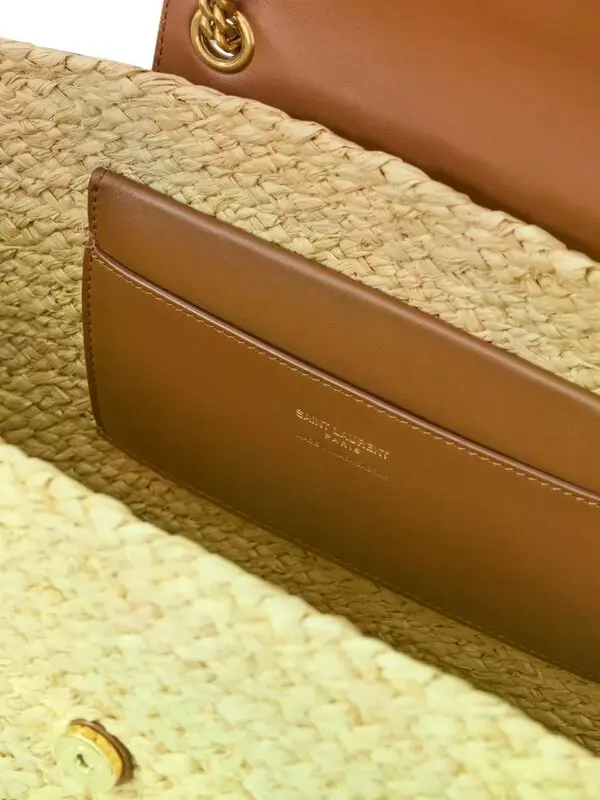 Saint Laurent Manon Raffia Tote Bag