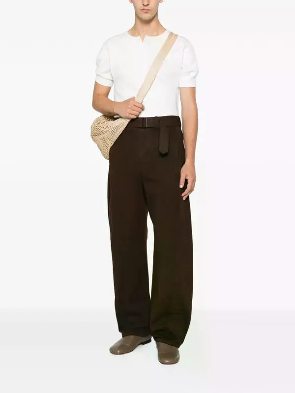 LEMAIRE Belted Wide-leg Jeans