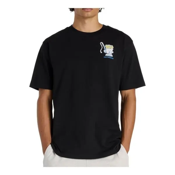 NEW BALANCE Fish And Chips T-shirt Asia Sizing - Black