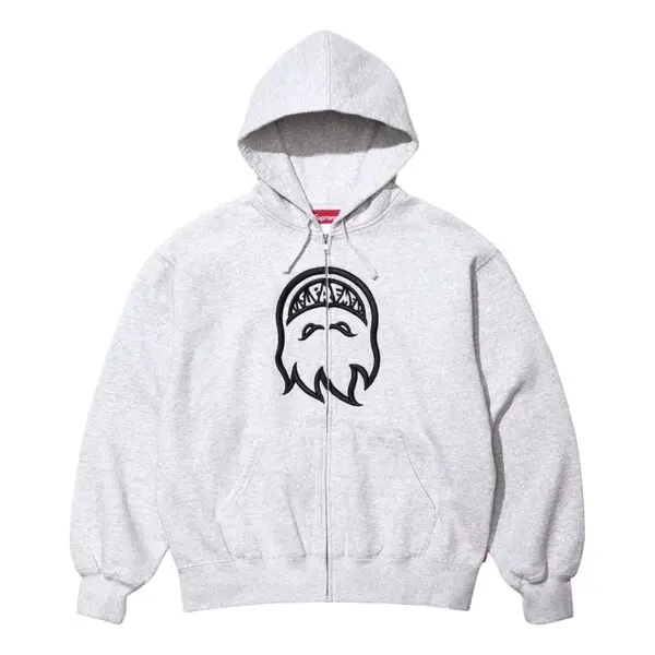 Supreme X Spitfire Ss26 Zip-up Hooded Sweatshirt - Grey