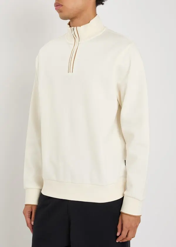 BOSS Sidney Half-zip Cotton Jumper